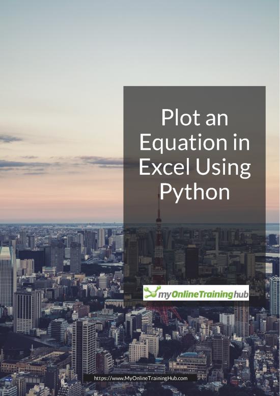 Python Pdf 185801 Plot An Equation In Excel Using Python 