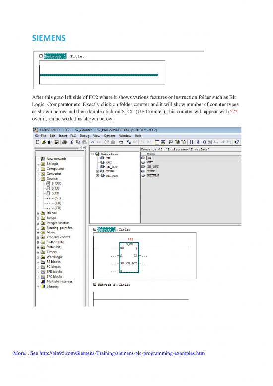 Programming Pdf 186296 | Siemens Plc Programming Example1 Programming Pdf 186296 | Siemens Plc Programming Example1