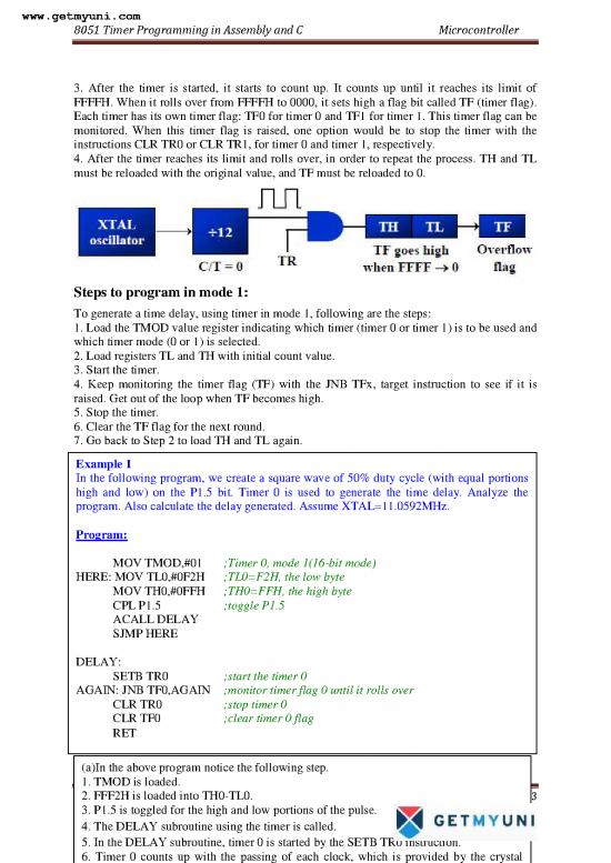 Programming Pdf 185515 Electrical Engineering Engineering Microcontroller 8051 Timer