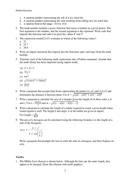 Python Pdf 185446 Python Exercises