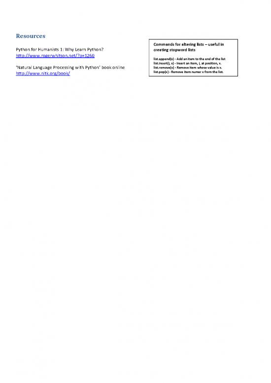 Text Analysis With Nltk Cheatsheet