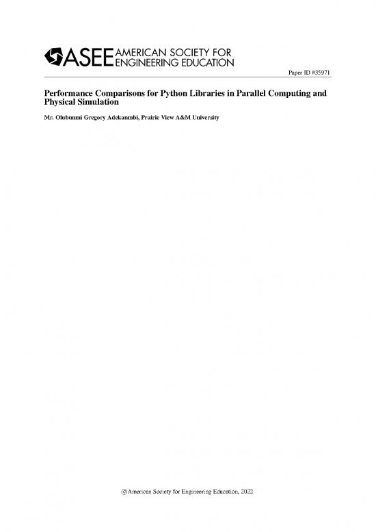 Python Algorithms Pdf 189641 Performance Comparisons For Python Libraries In Parallel 2045