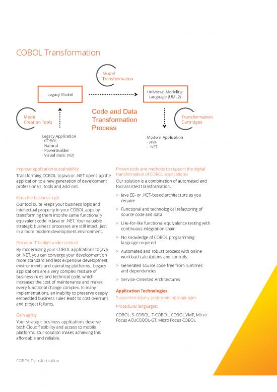 Cobol Pdf 188368 Advanced Fact Sheet Cobol Transformation Us
