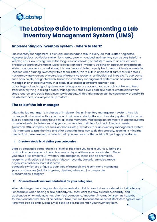 Inventory Management Pdf 192408 | 6130b28c48f60a6cbf1ba498 The Labstep ...