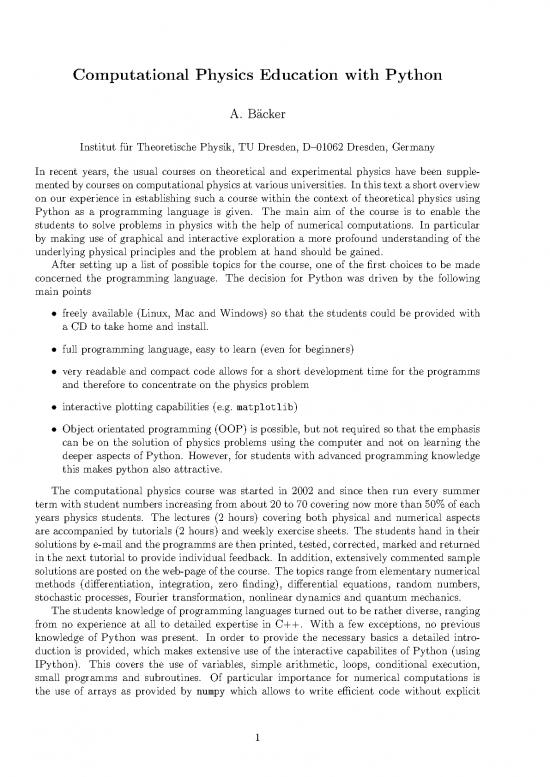15 Computational Physics With Python Pdf Files | Download Free ... 15 Computational Physics With Python Pdf Files | Download Free ...