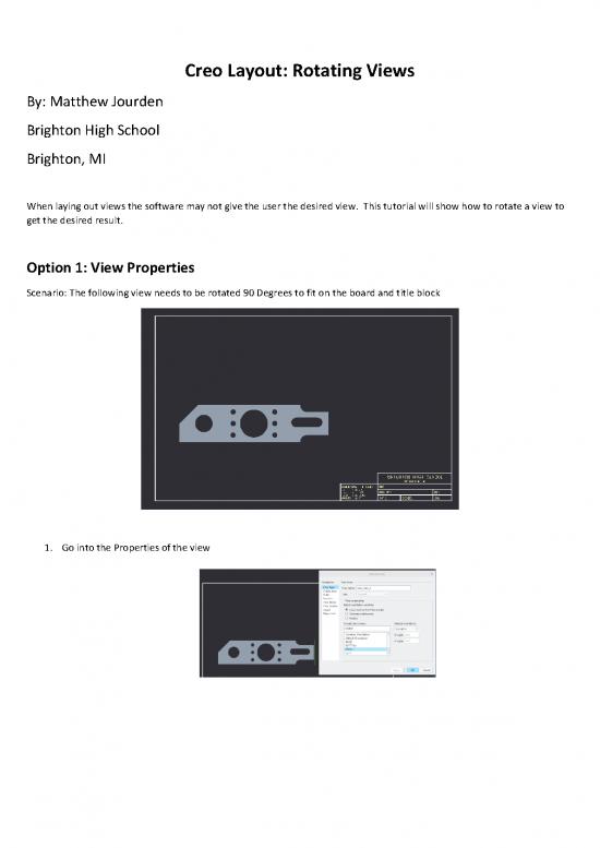 Rotating Pdf 194081 | Creo Layout View Rotations