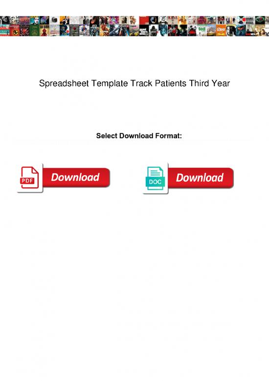 Inventory Pdf 194418 | Spreadsheet Template Track Patients Third Year