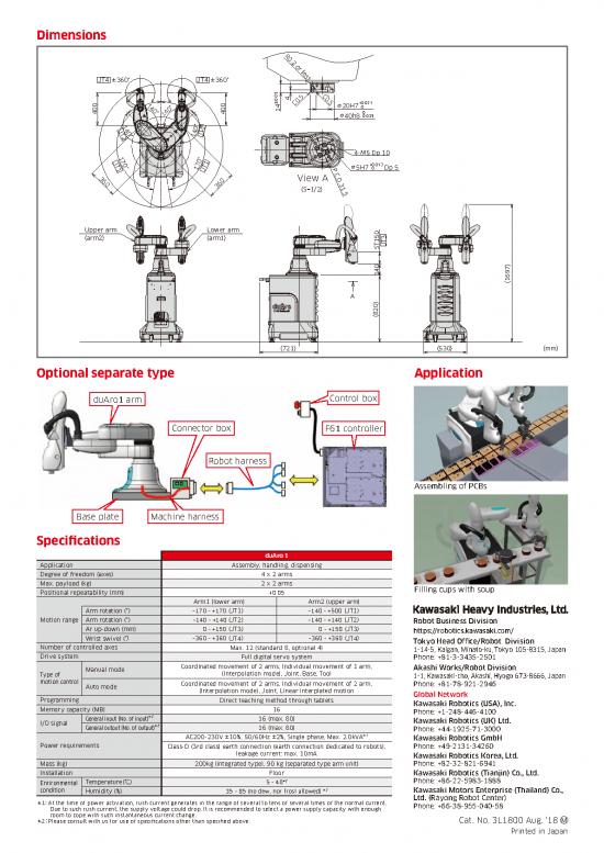 Production Pdf 194660 | Dual Arm Scara Robot Duaro