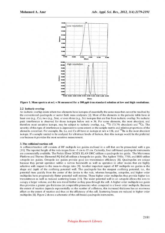 The Collisionreaction Cell And Its Application In Inductively Coupled ...