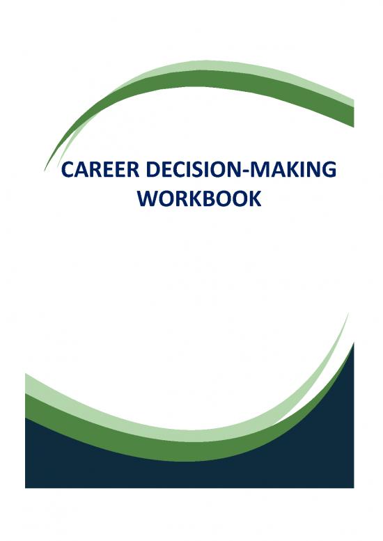 Career Development Plan Examples Pdf 198771 | Career Decision Making ...