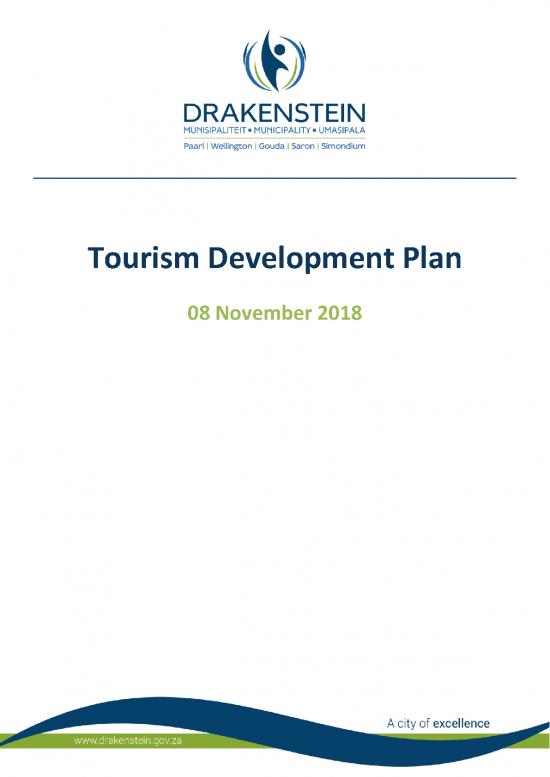 19 Tourism Development Plan Sample Files | Download Free Collection Files