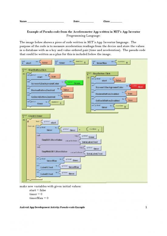 Haggis Pseudo Code Haggis Pseudo Code