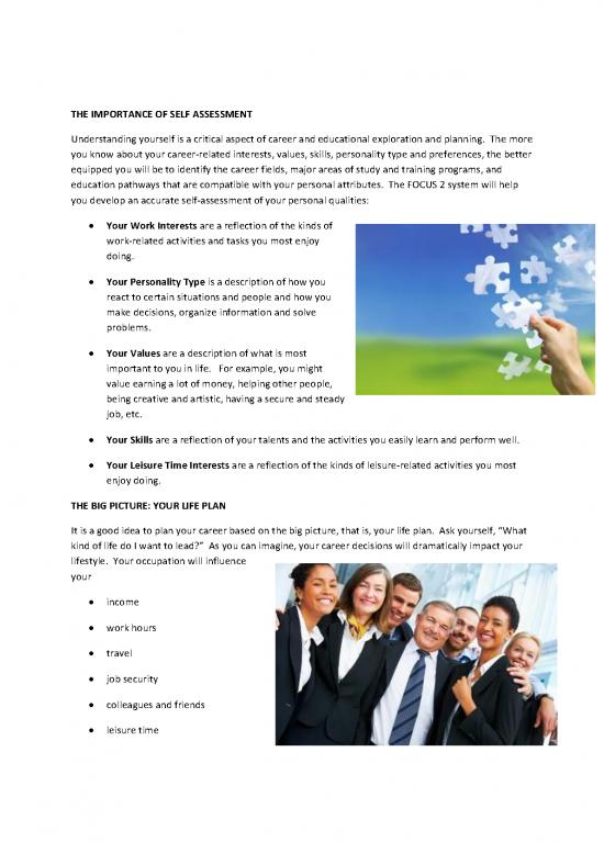 Career Pdf 198715 | Introduction To The Career Planning Process