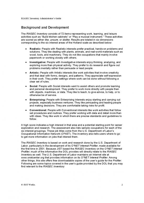 Career Pdf 199616 | Riasec Admin Guide Career Pdf 199616 | Riasec Admin Guide