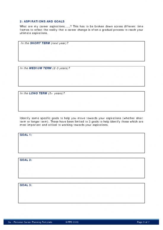 Career Development Plan Examples Pdf 199624 | 3a Ct Personal Career ...