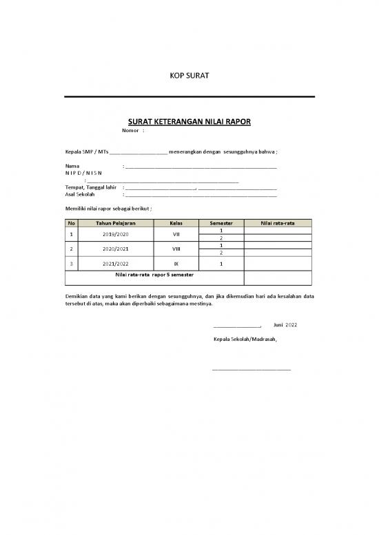 Contoh Surat | File - Surat Keterangan Id 19379