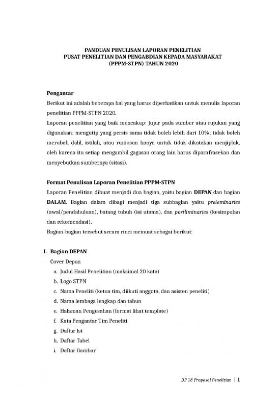 Format Laporan Penulisan Hasil Penelitian Dan Template 2020 | File ...