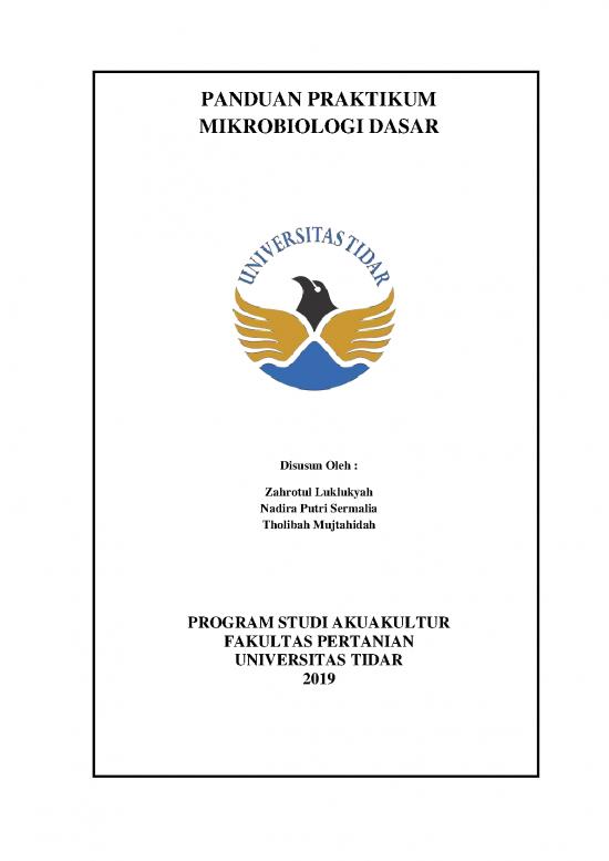 Pertanian Pdf 21046 | Panduan Praktikum Mikrobiologi Akuakultur 2019 Pertanian Pdf 21046 | Panduan Praktikum Mikrobiologi Akuakultur 2019