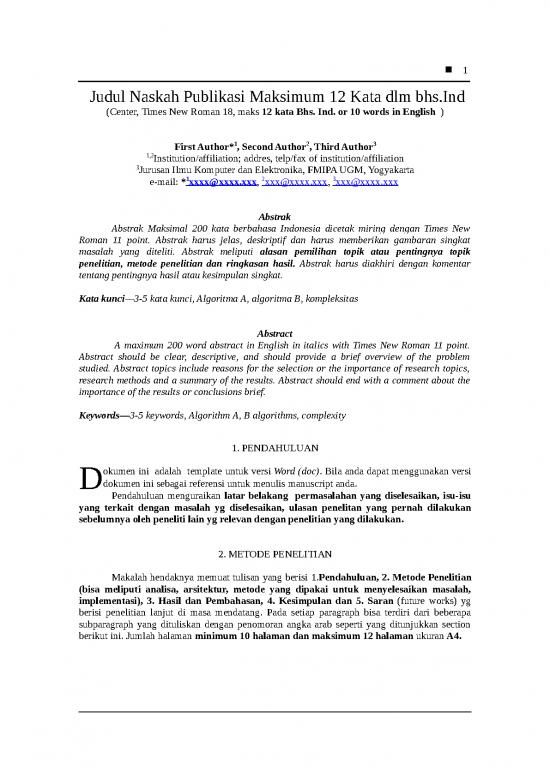 Penelitian Deskriptif 19182 | Template Jurnal Dipa Komti