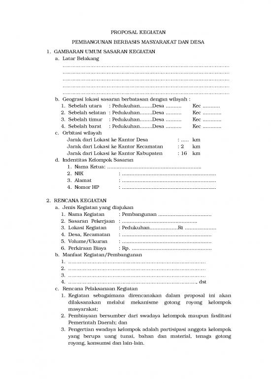 Contoh Proposal Bkk T2020 Desa Gadingsari