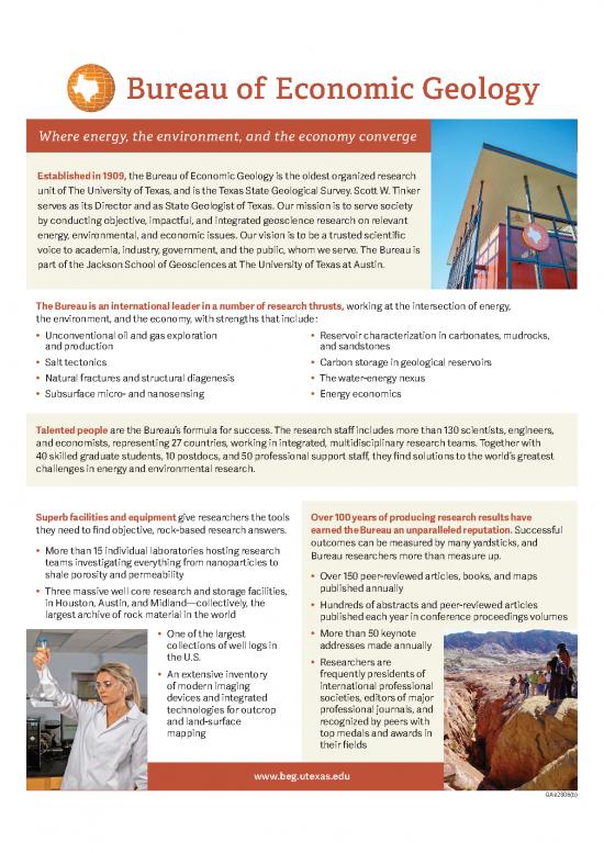 Geology Pdf 200809 | Information Sheet