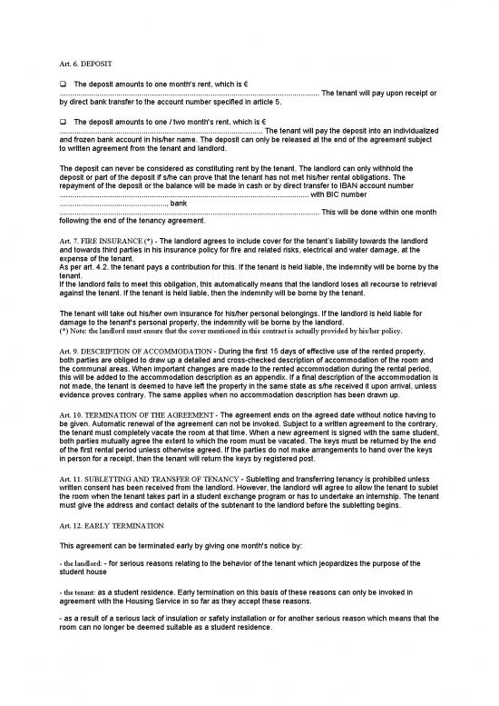 Rental Agreement Pdf 201344 | Engels Huur Contract Voorbeeld