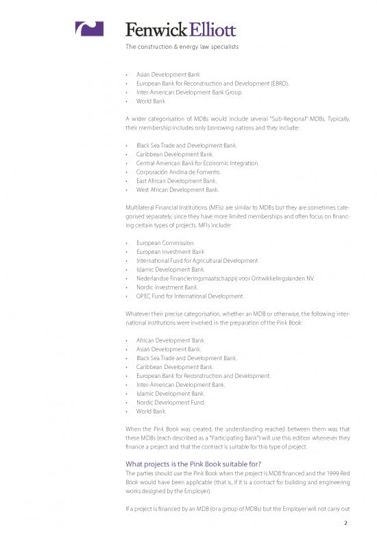 Law Of Contract Pdf 202789 | Fidic Pink Book The Mdb Harmonised Edition ...