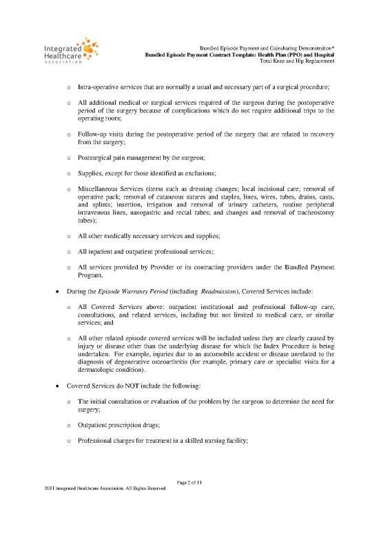 Agreement Contract Sample 202977 | Health Plan And Hospital Agreement ...