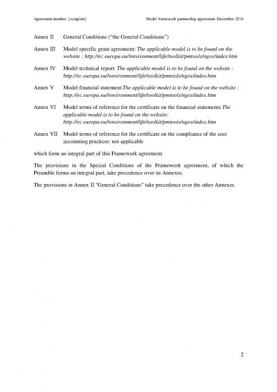 Agreement Sample 201413 | Ngo Framework Partnership Template