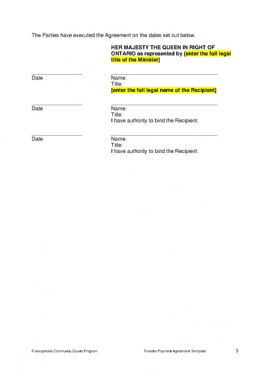 Agreement Sample 202825 | 6 Fcgp 2022 23 Transfer Payment Agreement ...