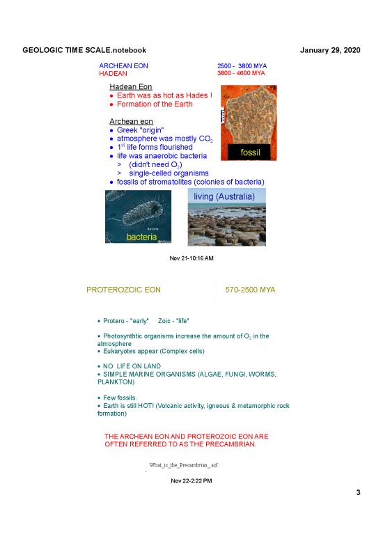 Geological Time Scale Pdf 200827 | Jan 29th Notes Geological Time Scale