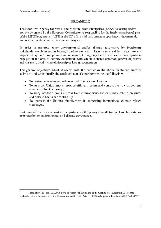 Agreement Sample 201413 | Ngo Framework Partnership Template