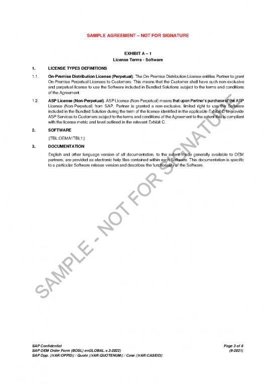 Agreement Form 201266 | Sap Oem Order Form For On Premise Sample ...