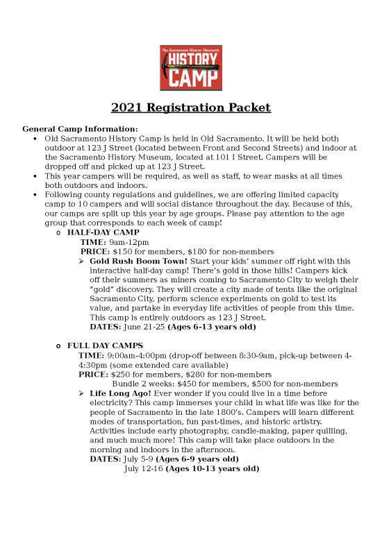 2021 Registration Packet Fillable Word