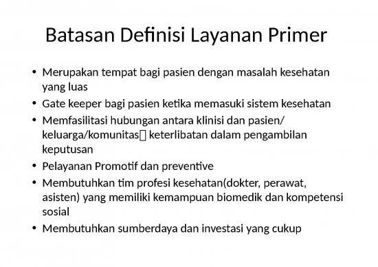Pendidikan Ppt 23509 | Prinsip Pelayanan Kesehatan Primer Dan Skn 2020